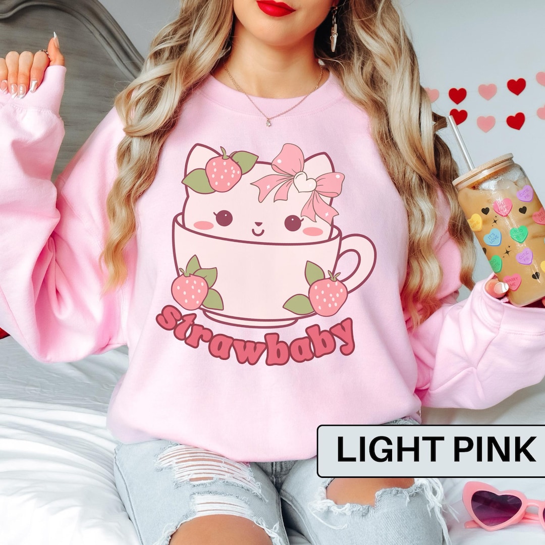 Kawaii Strawberry Sweater Cutecore Coquette Age Regression Agere ...