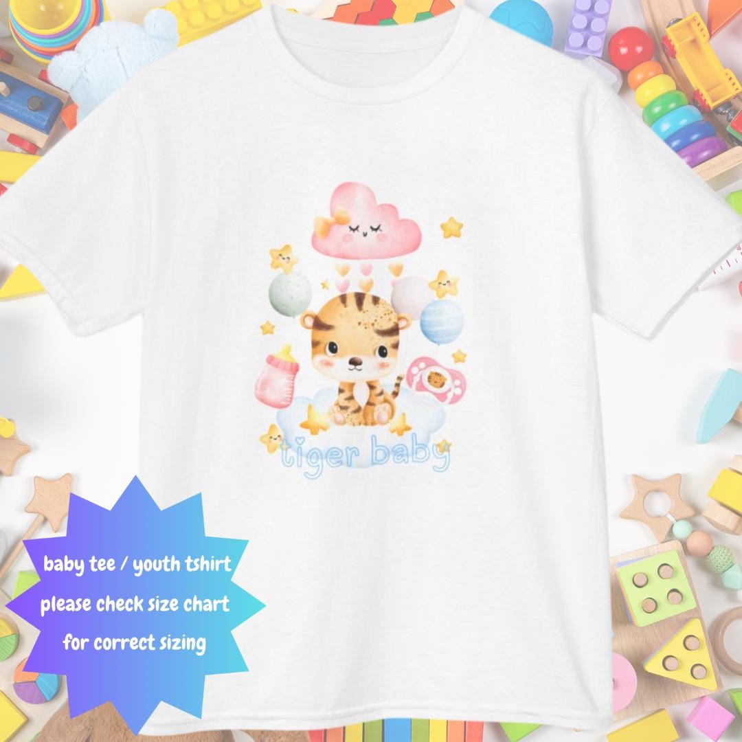 Tiger Agere Baby Tee Age Regression Shirt Agere Clothes ABDL Clothing ...