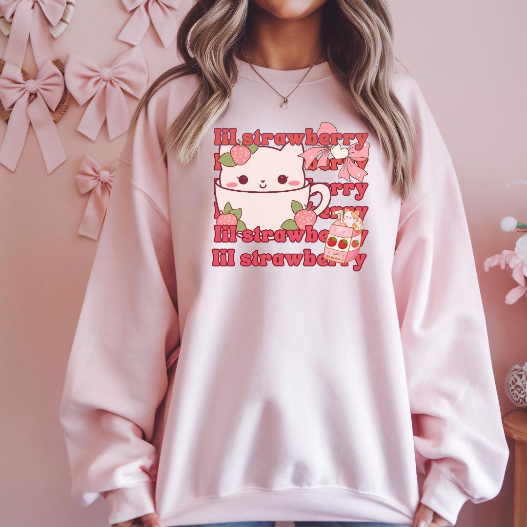 Kawaii Strawberry Sweater Age Regression Agere ABDL Ramen Animecore ...