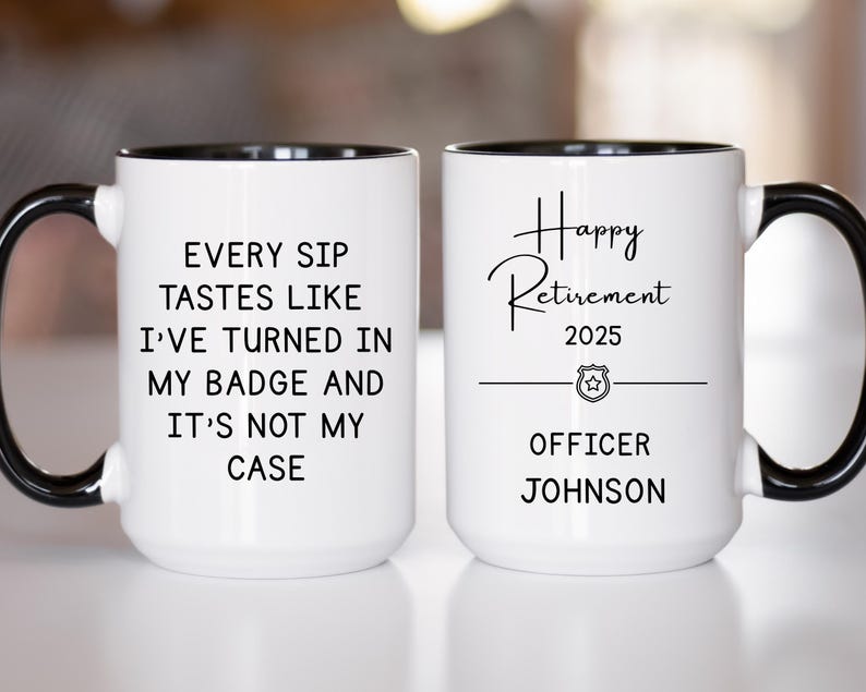 Police Retirement, Happy Retirement, Custom Police Officer, Badge ...
