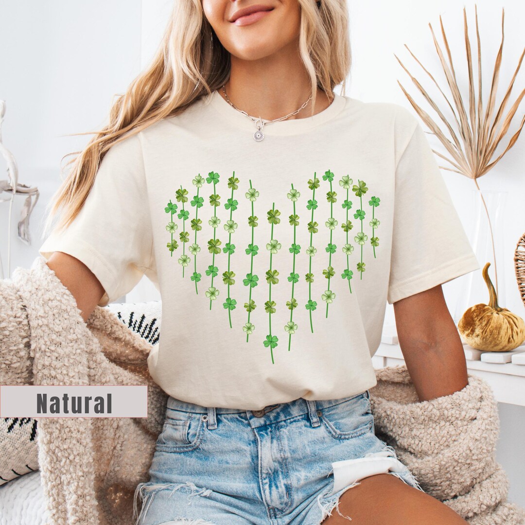 Clover Heart St Patrick Shirt, St Patricks Heart, St Patricks Day 2025 ...