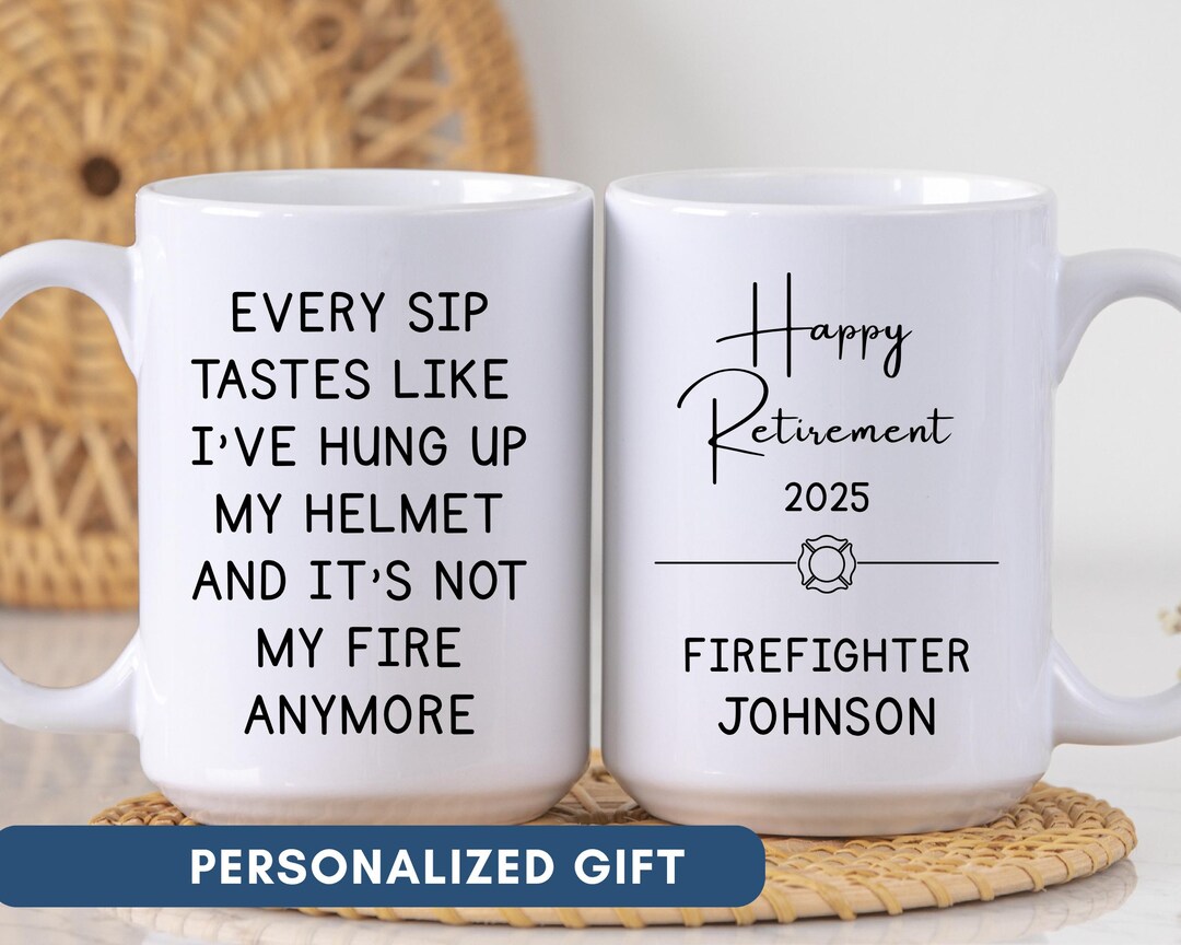 Firefighter Retirement Gift, Firefighter Retiring, Custom Gift for ...