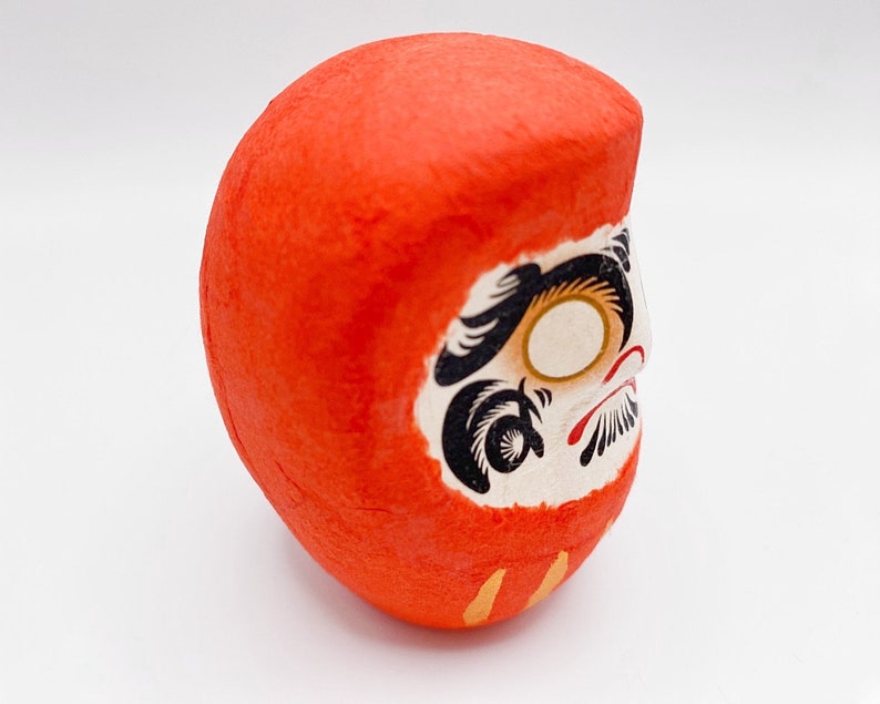 Handmade Red Daruma –japanese Good Luck Doll - Washi Paper Wish, Goal ...