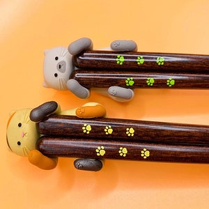 Japanese Stylish Chopsticks With Cat Rest for Adult - Made in Japan ...