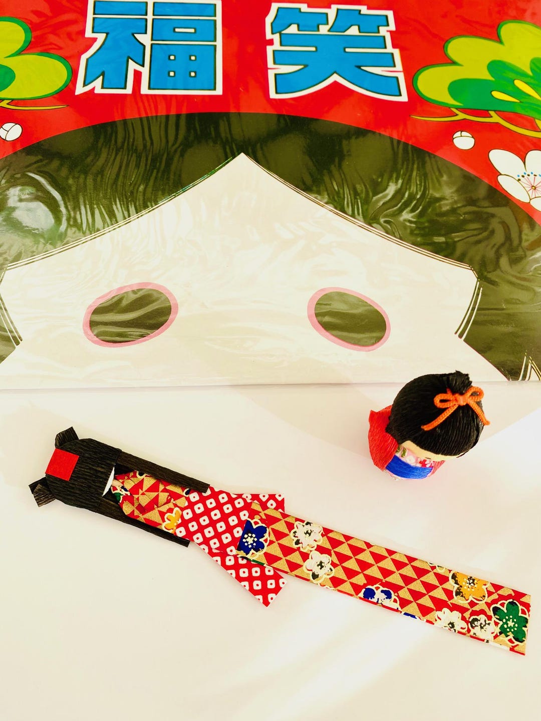 Fukuwarai Japanese Game Gift Set – Traditional Face Puzzle Game With ...