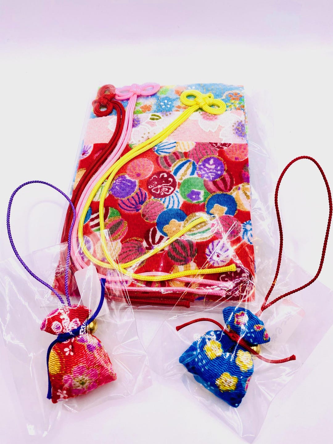 Japanese Lucky Charm Craft Kit – Make 3 Bag Charms – Chirimen Kimono ...