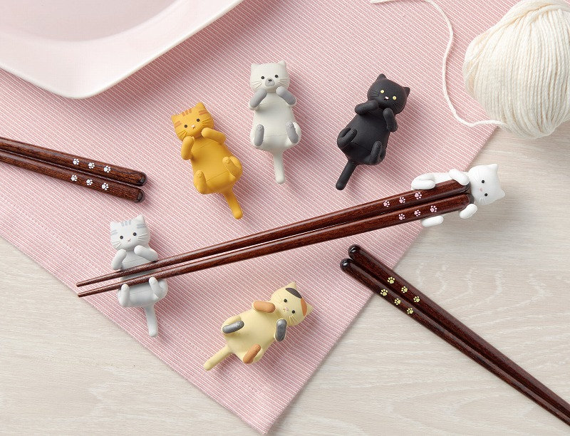 Japanese Stylish Chopsticks With Cat Rest for Adult - Made in Japan ...