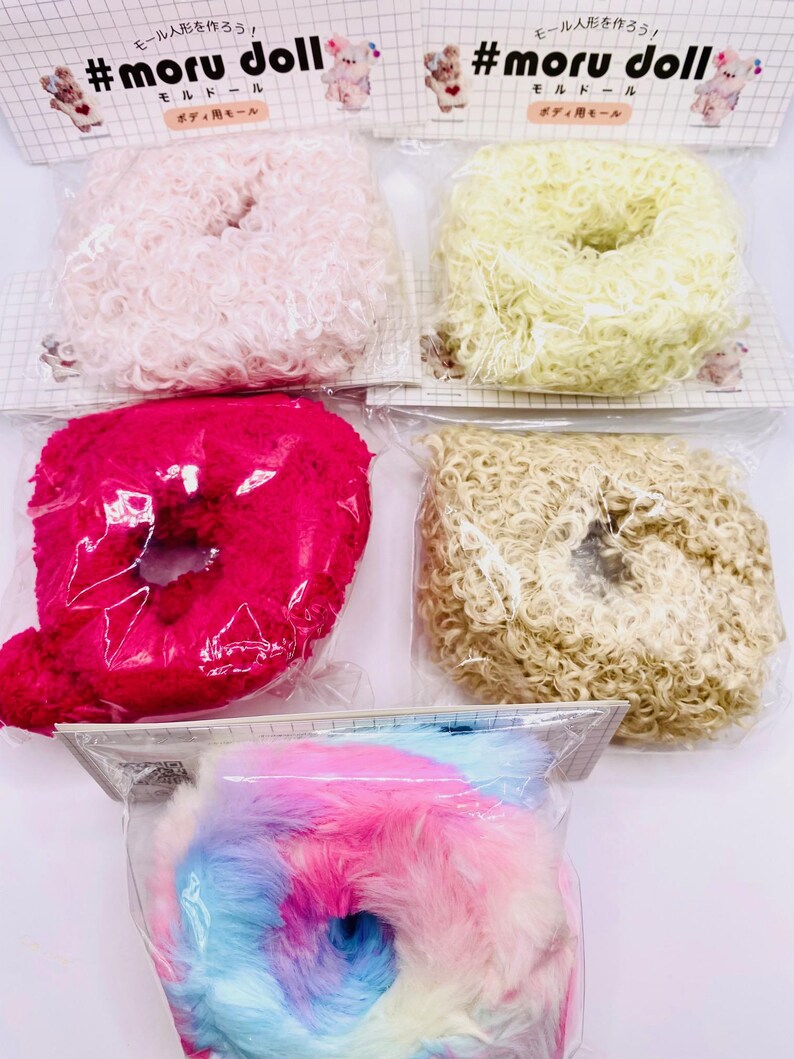 Premium Fluffy Wire for Moru Dolls – 1m - Soft Sculptable - Curly ...