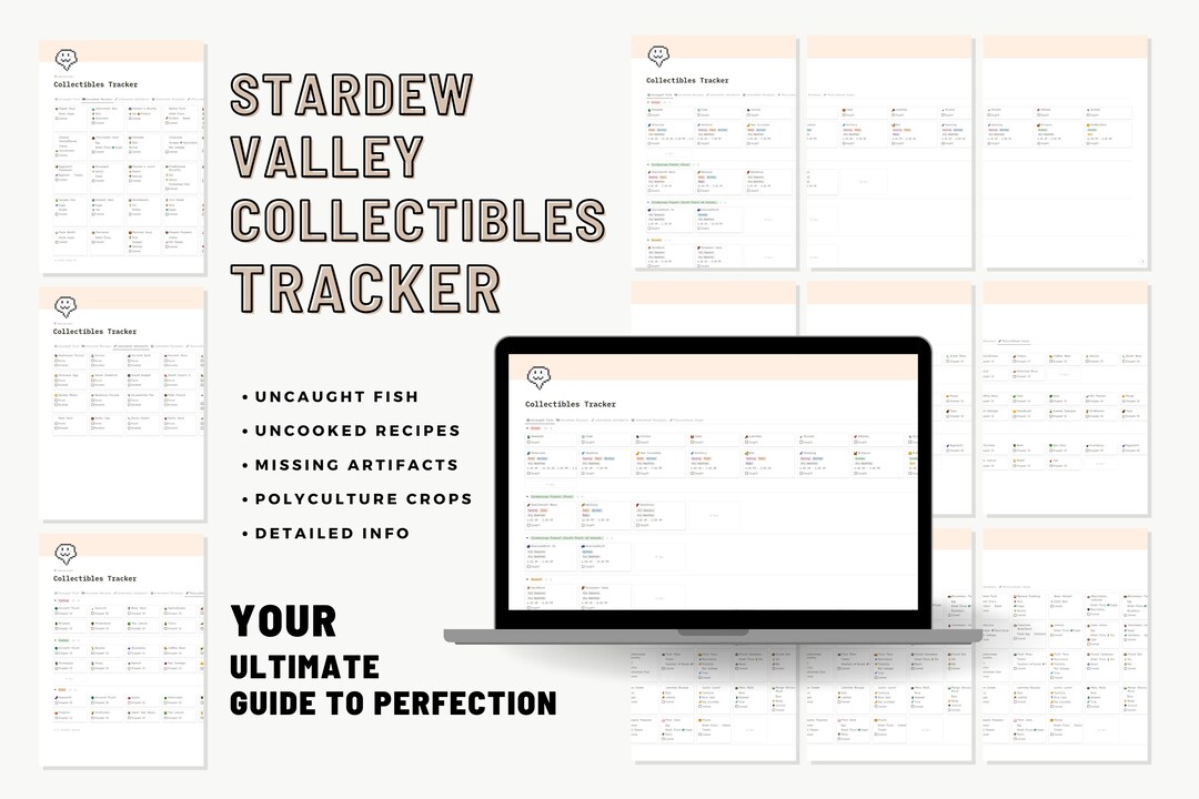 Stardew Valley Collectibles Tracker: Keep Your Fish, Crops, Recipes ...