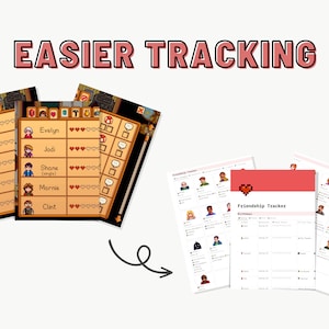 Stardew Valley Friendship Tracker: Keep Your Villager Bffs Close - Etsy