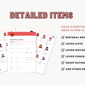 Stardew Valley Friendship Tracker: Keep Your Villager Bffs Close - Etsy