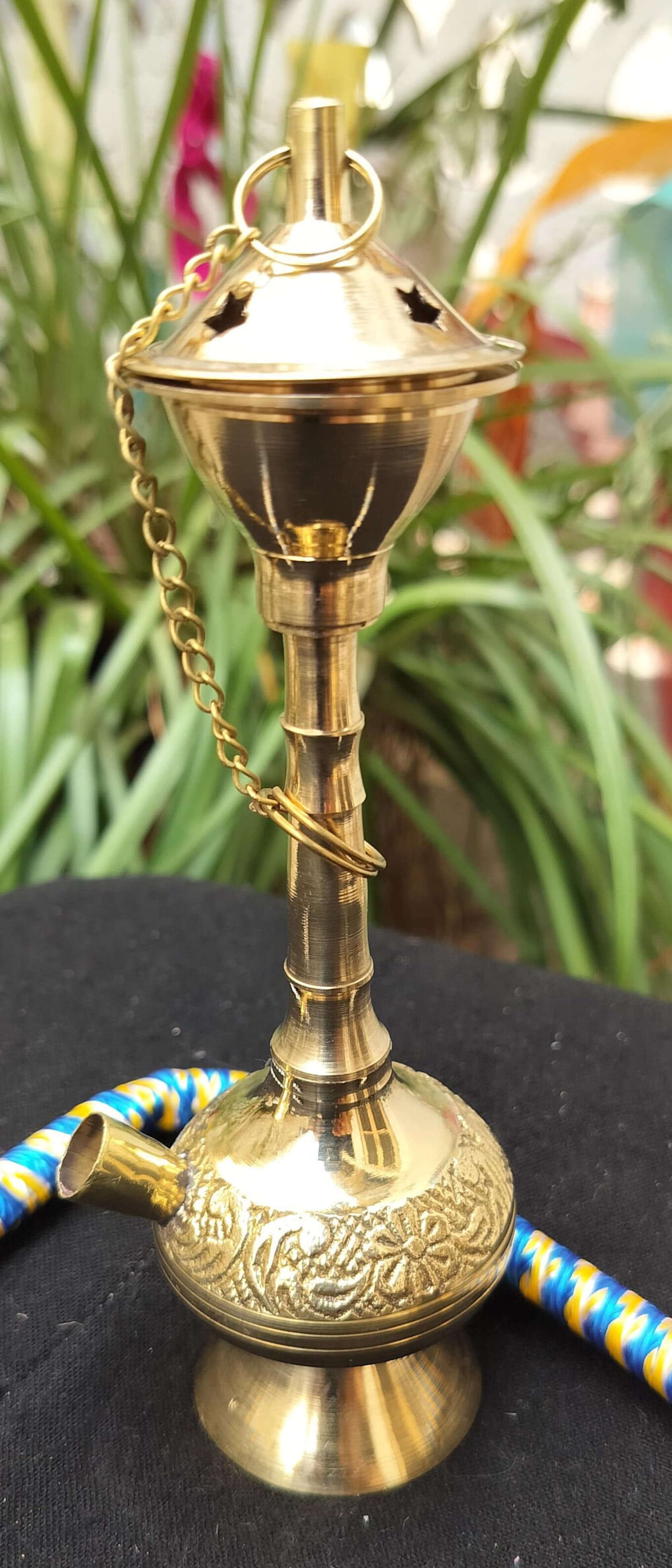 Nostalgic Hookah Miniature Antique Brass Hookah Miniature Vintage ...