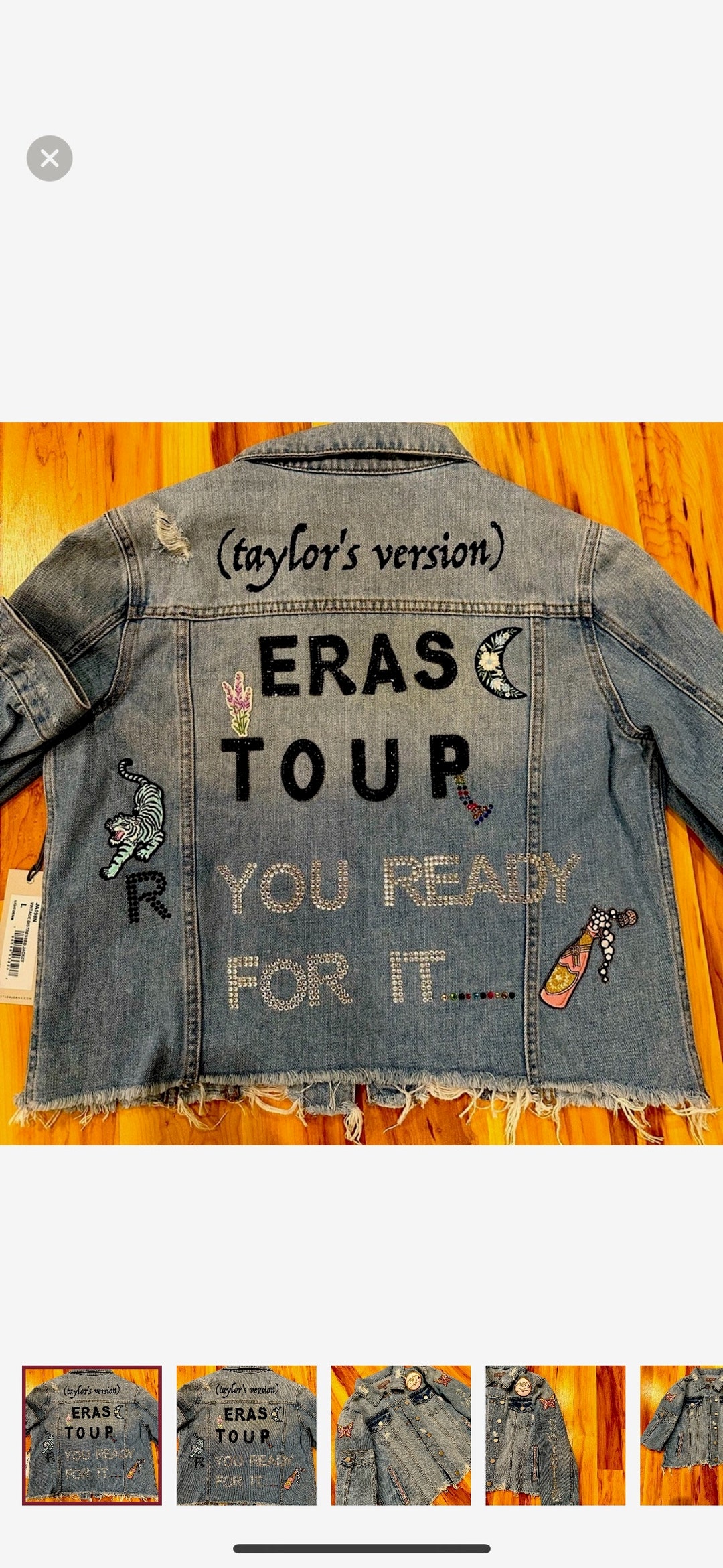 Taylor Swift Eras Tour Jean Jacket Iconic Musical Journey - Etsy