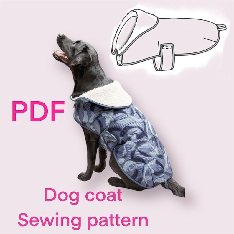 Dog Coat Sewing Pattern – PDF Pet Jacket Outfit – Printable DIY Dog ...