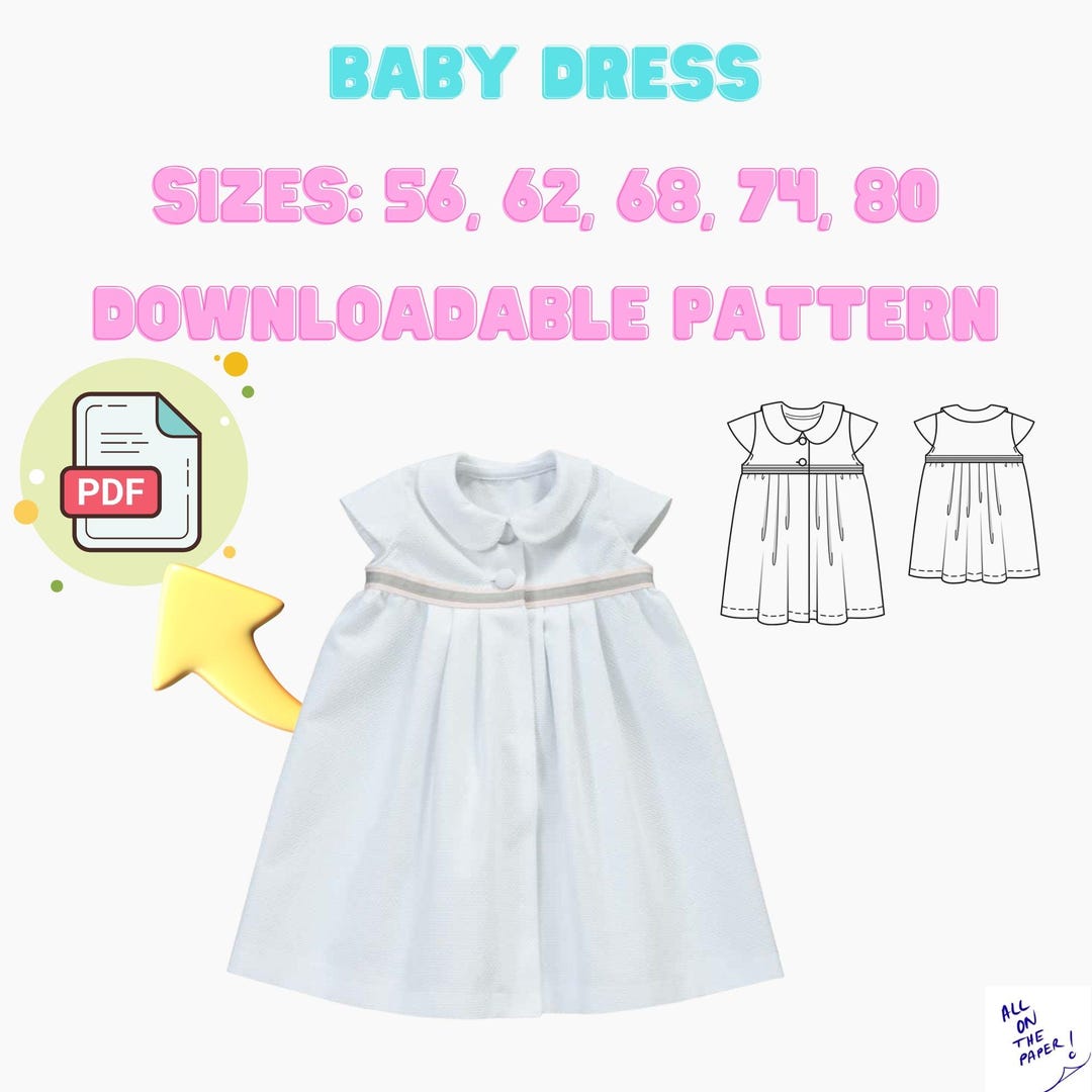 Baby Dress Sewing Pattern - Instant Download Sewing Pattern Sewing for ...