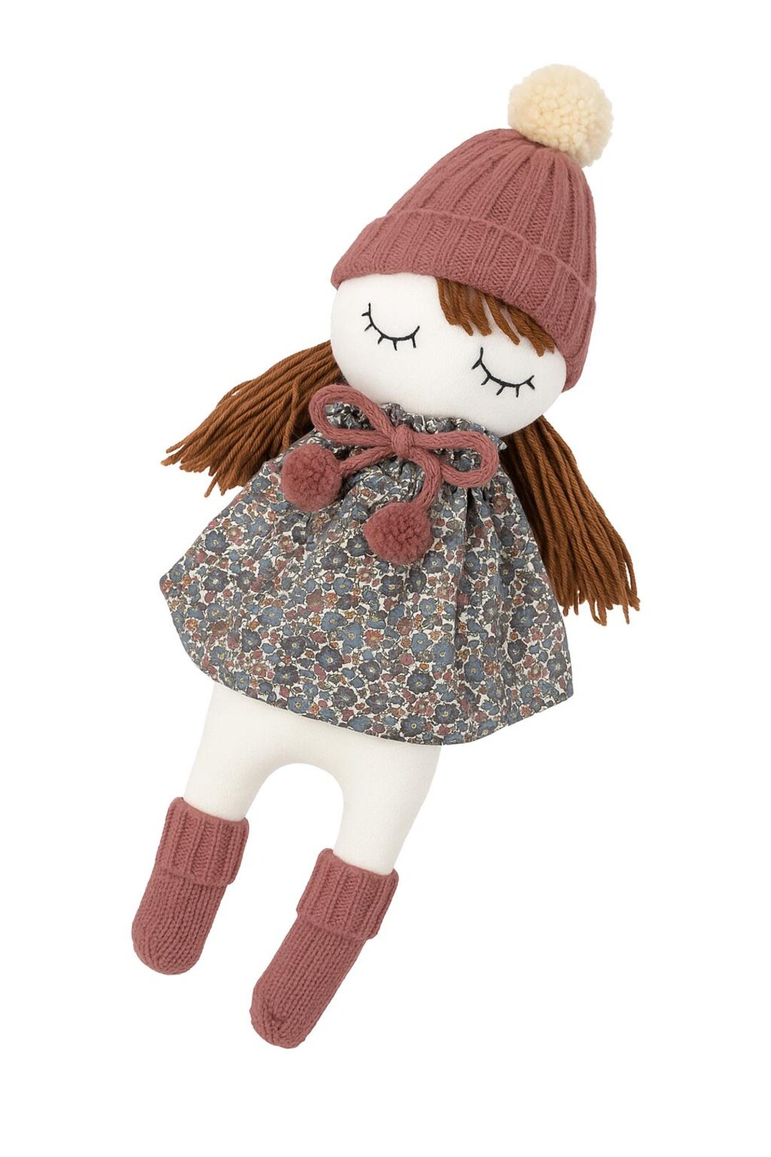 Baby Doll Sewing Pattern – Soft Fabric Doll With Dress, Hat & Socks ...