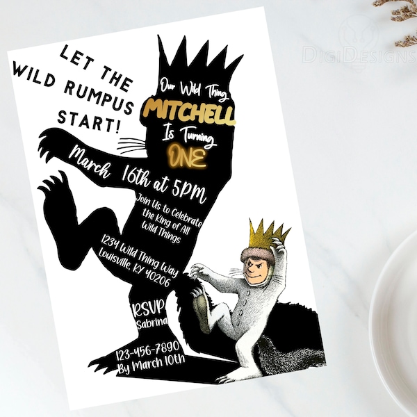 Where the Wild Things Are Invitations - Etsy
