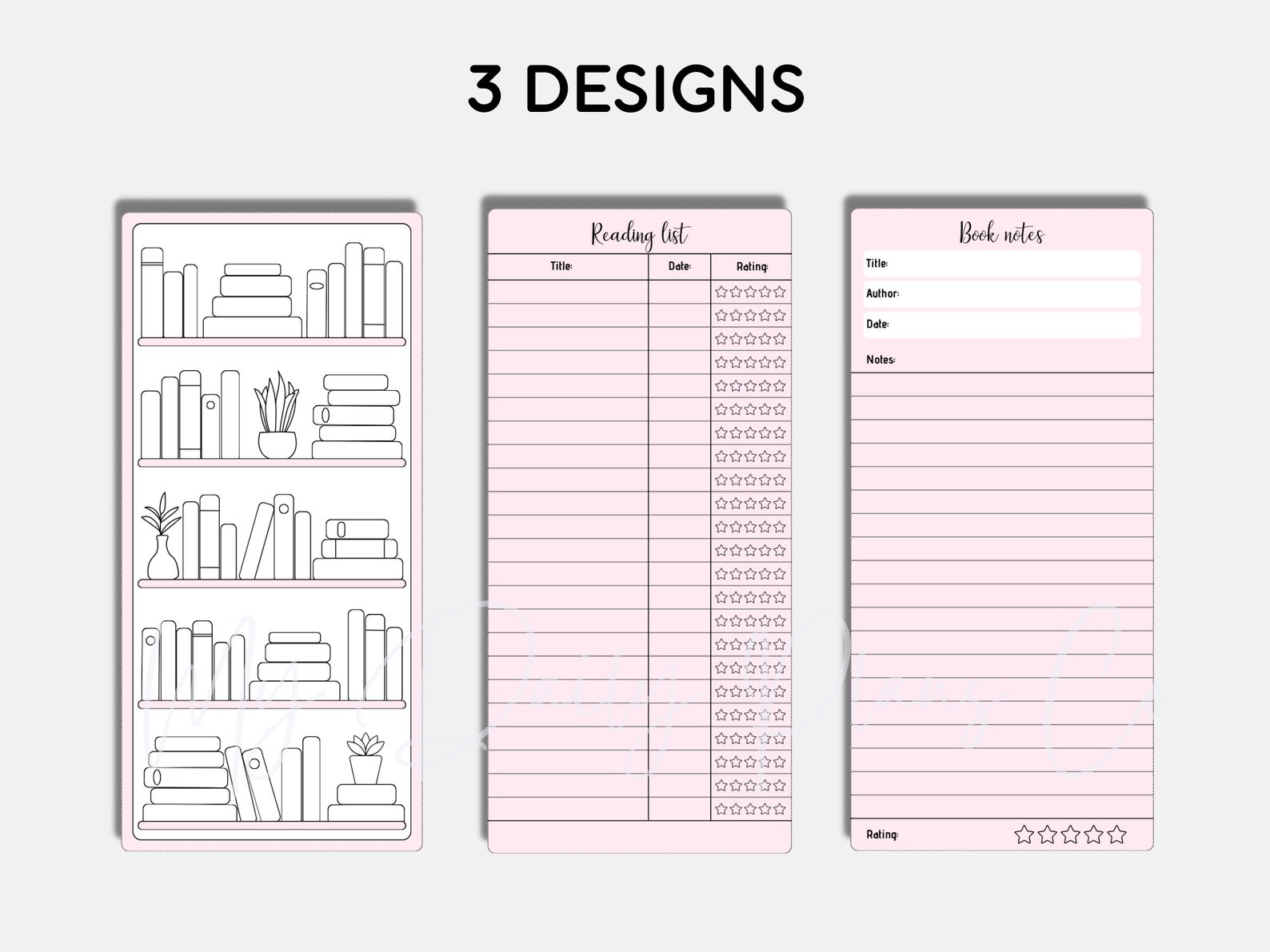 Printable Bookshelf Bookmarks Reading Log Tracker Coloring Page Reading ...
