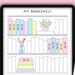 Reading Tracker Printable Bookshelf Reading Log Library Planner A4 A5 ...