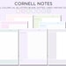 Printable Lecture Notes Cornell Notes Template Student - Etsy