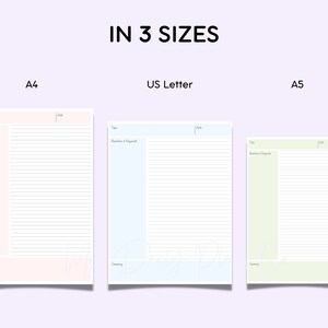 Printable Lecture Notes, Cornell Notes Template, Student Notebook ...