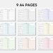 Printable Bookshelf Bookmarks Reading Log Tracker Coloring Page Reading ...