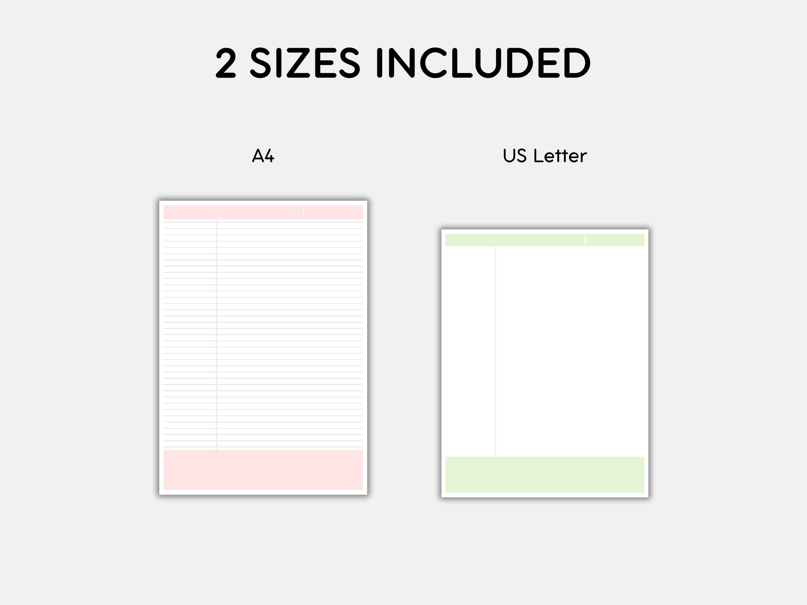 Cornell Notes Template: Pastel Colors, A4 & Letter Sizes (digital ...