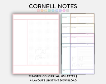 10 Printable PDF, Math Paper, Math Notes, Student Notes, Digital Note ...