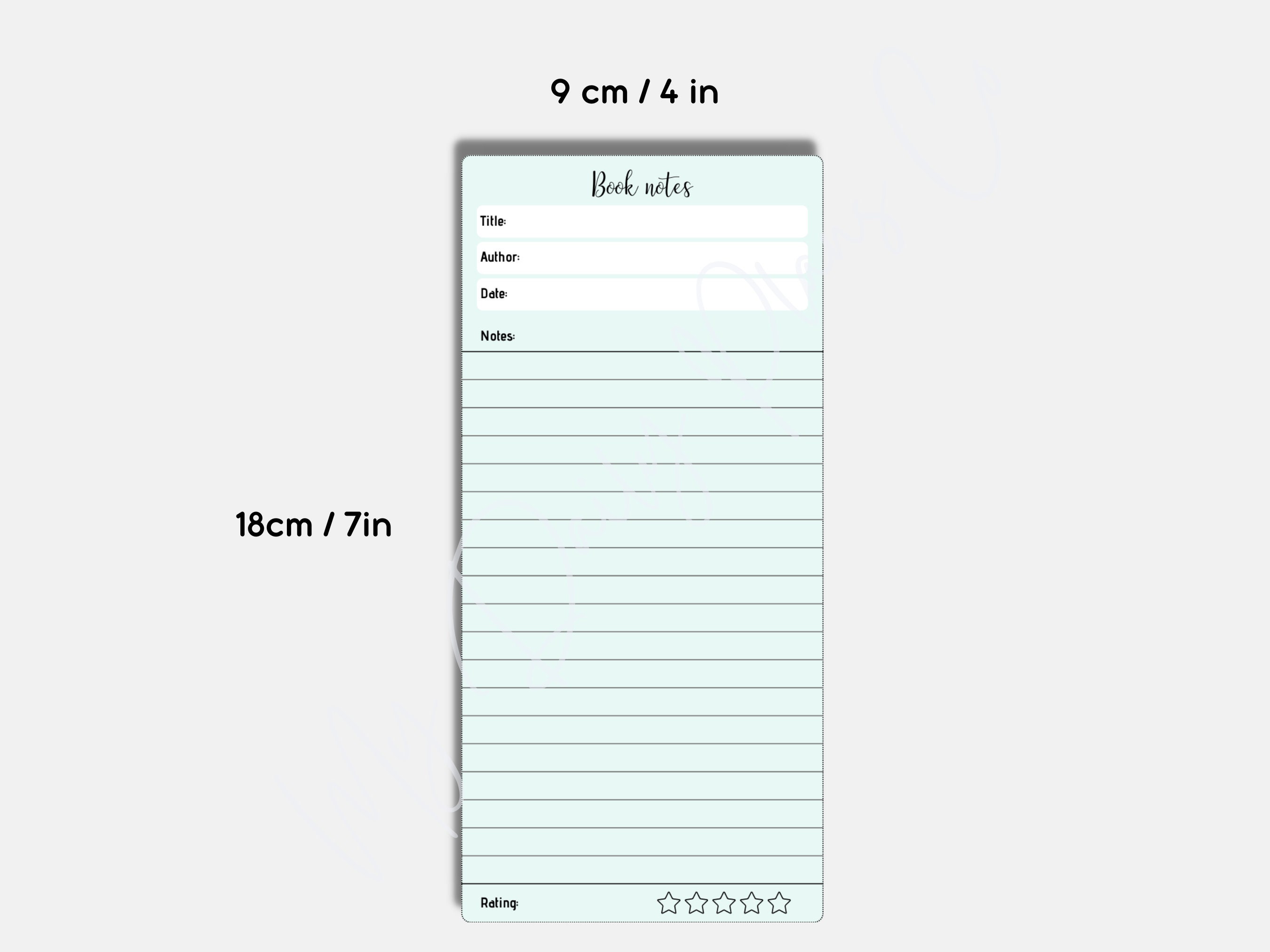 Printable Reading Log Bookmarks, Bookshelf Tracker, Rainbow Colors (PDF ...