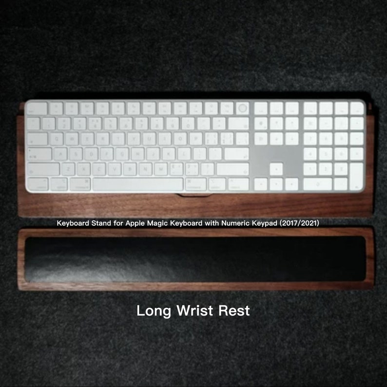 Handcrafted Walnut Wrist Rest: Enhance Comfort & Desk Decor | Ergonomic ...