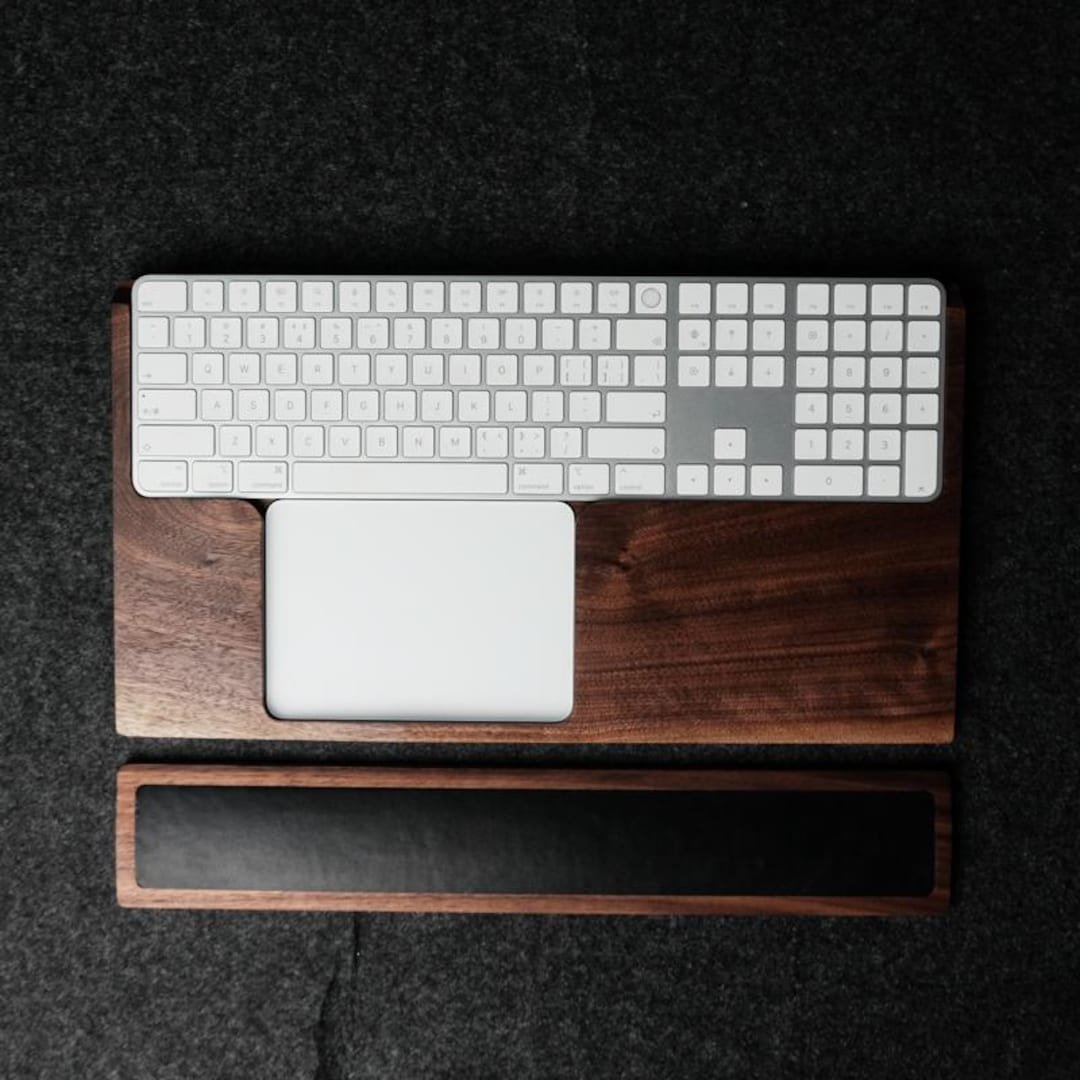 Walnut Apple Magic Keyboard Stand | Ergonomic Wood Desk Organizer - Etsy