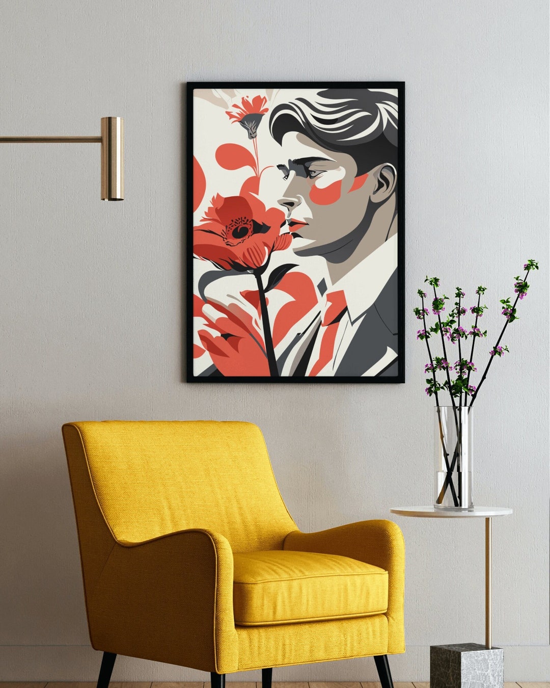 Portrait, Man Art, Wall Art, Silhouette, Digital Portrait, A Man ...