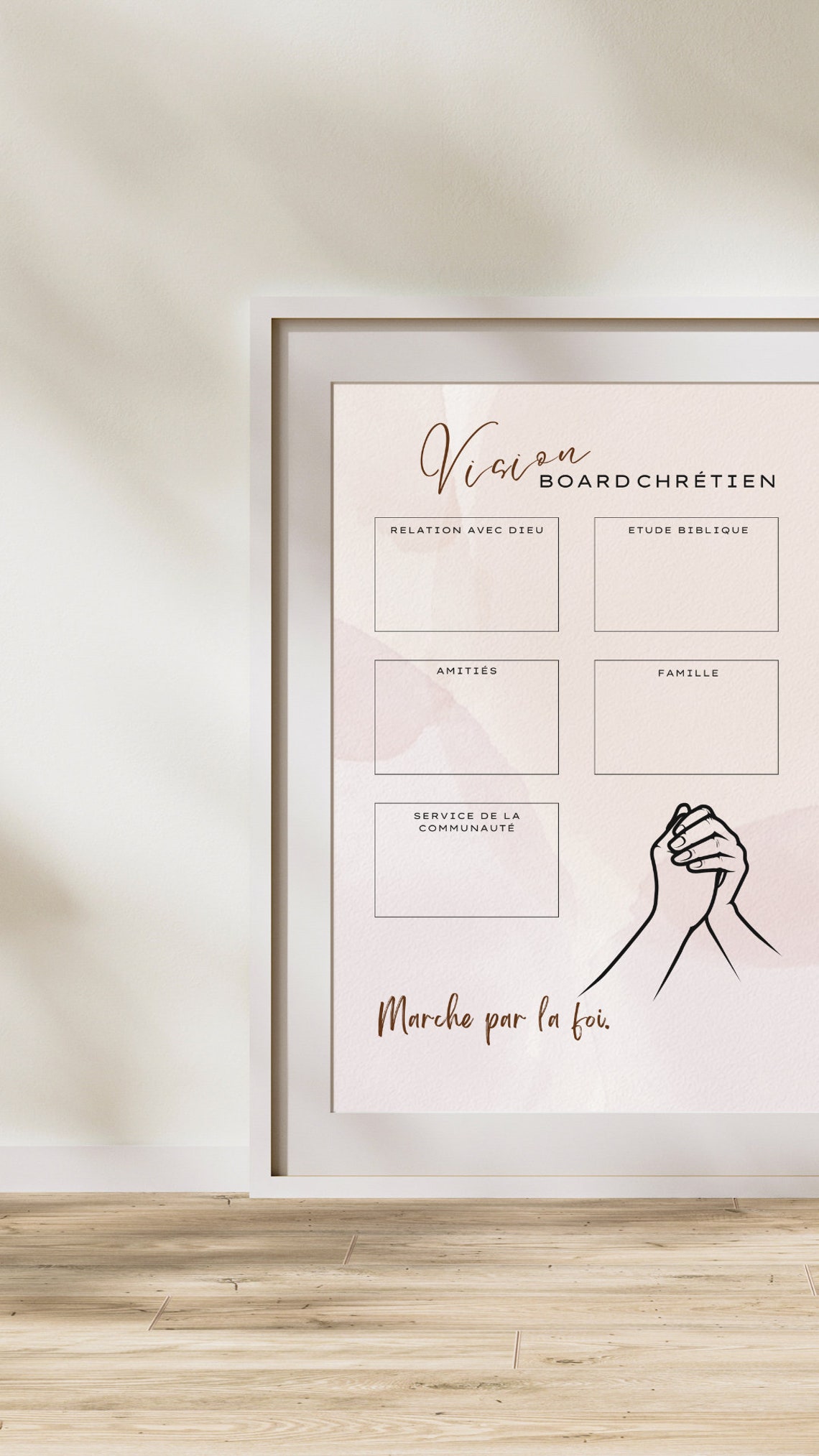 Christian Vision Board Printables, Customizable Vision Board, 2024 A4 ...