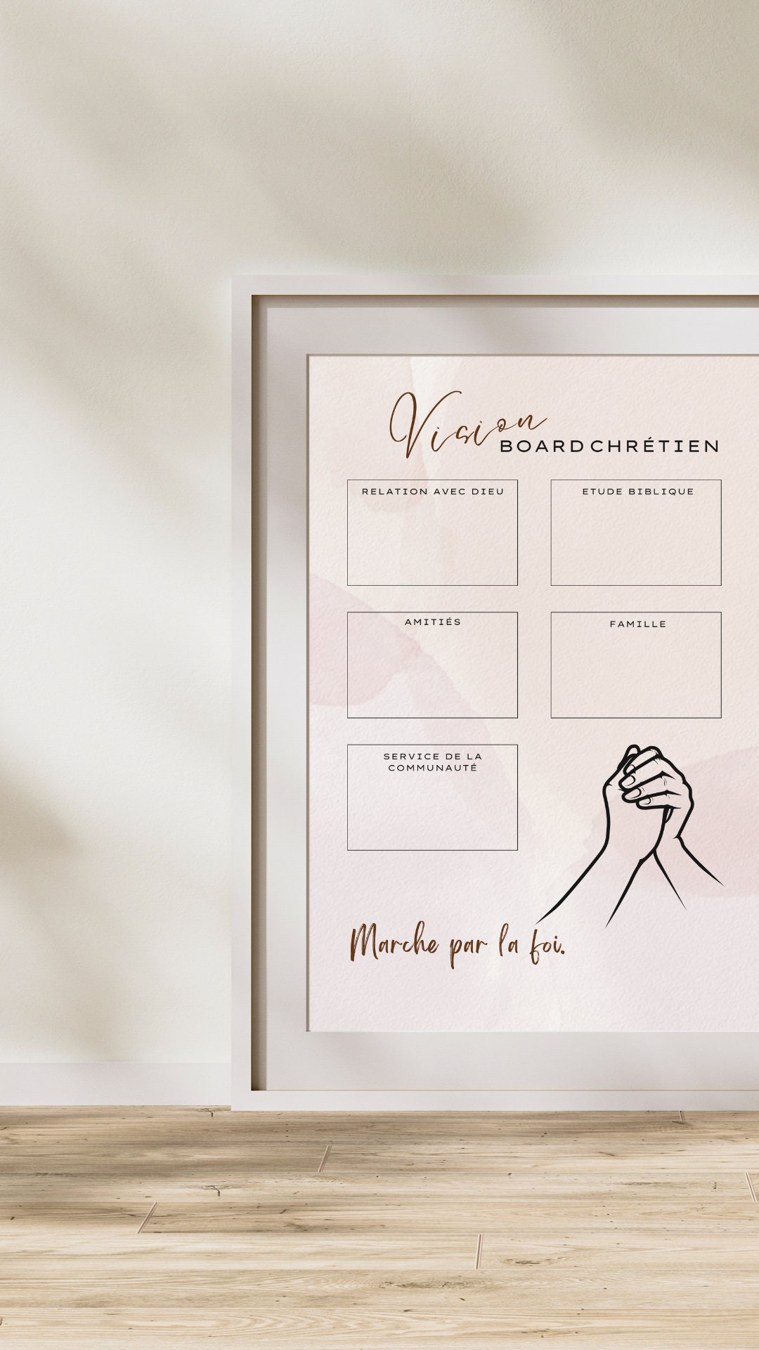 Christian Vision Board Printables, Customizable Vision Board, 2024 A4 ...