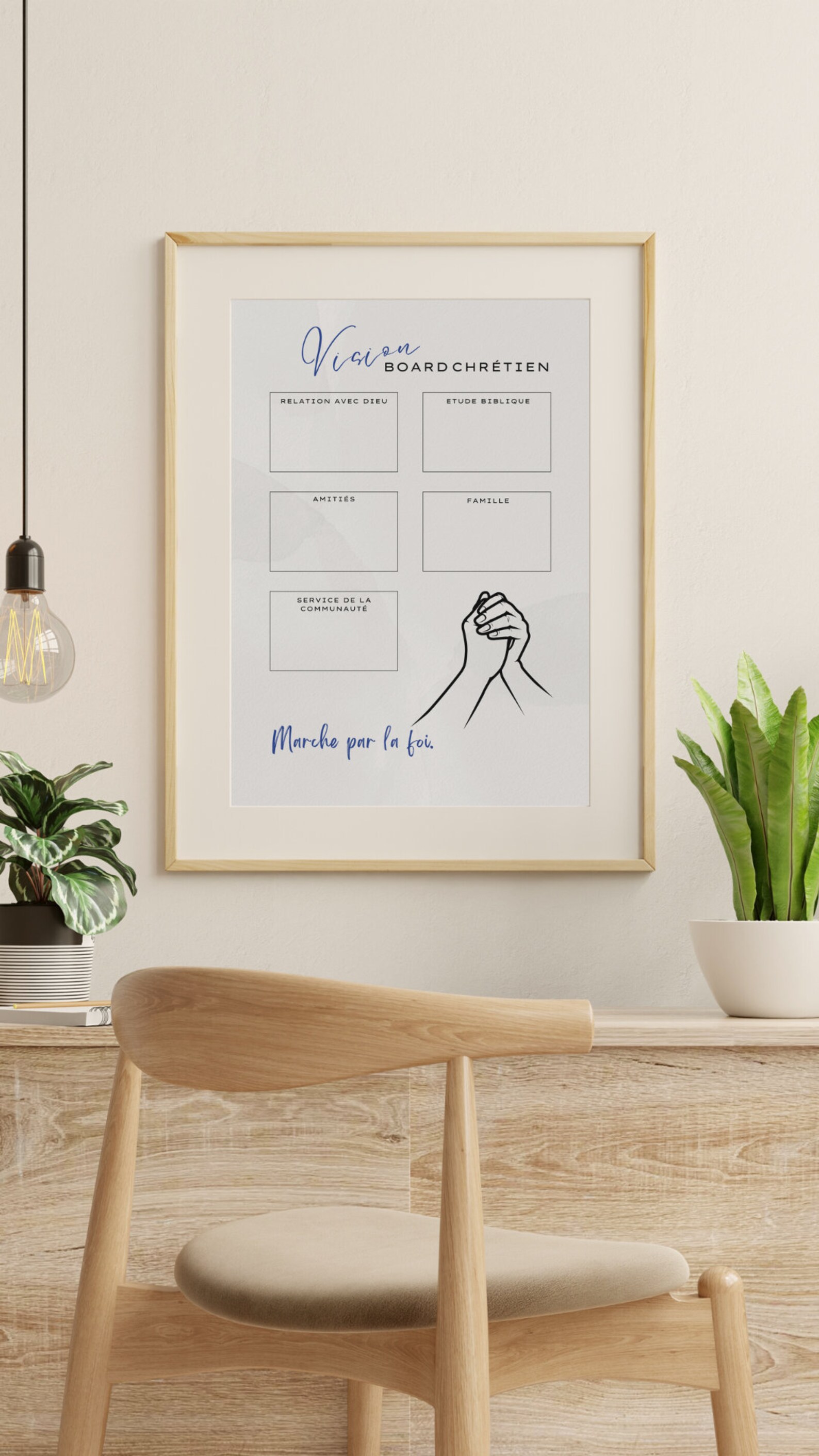 Christian Vision Board Printables, Customizable Vision Board, 2024 A4 ...