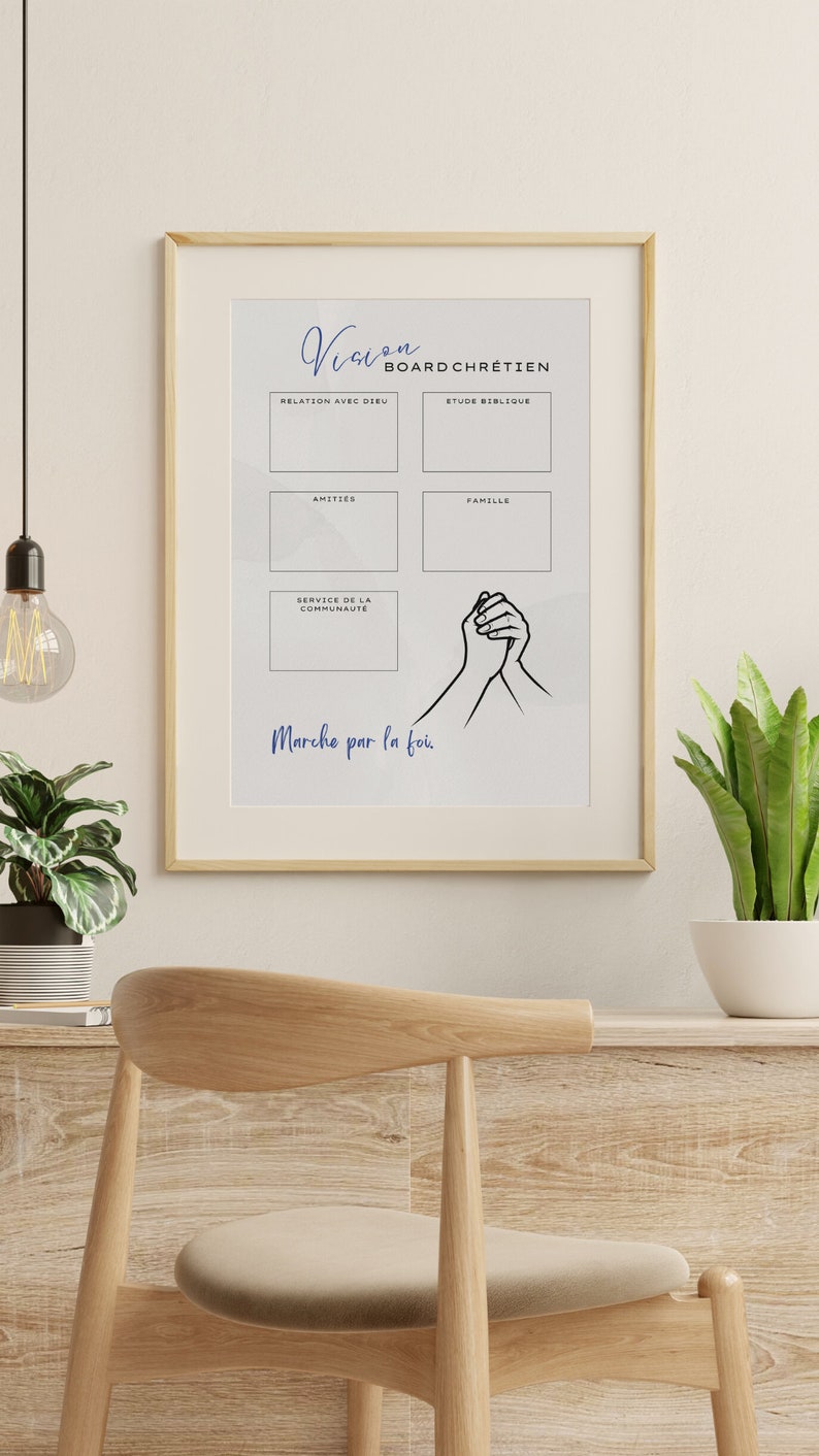 Christian Vision Board Printables, Customizable Vision Board, 2024 A4 ...