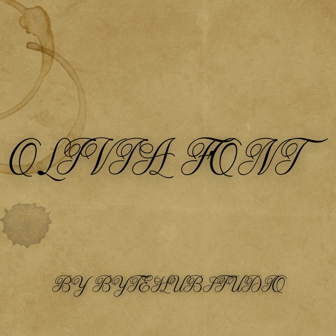 Olivia Font Ttf, Otf, Handwritten Fonts,study Fonts,fonts for Canva ...