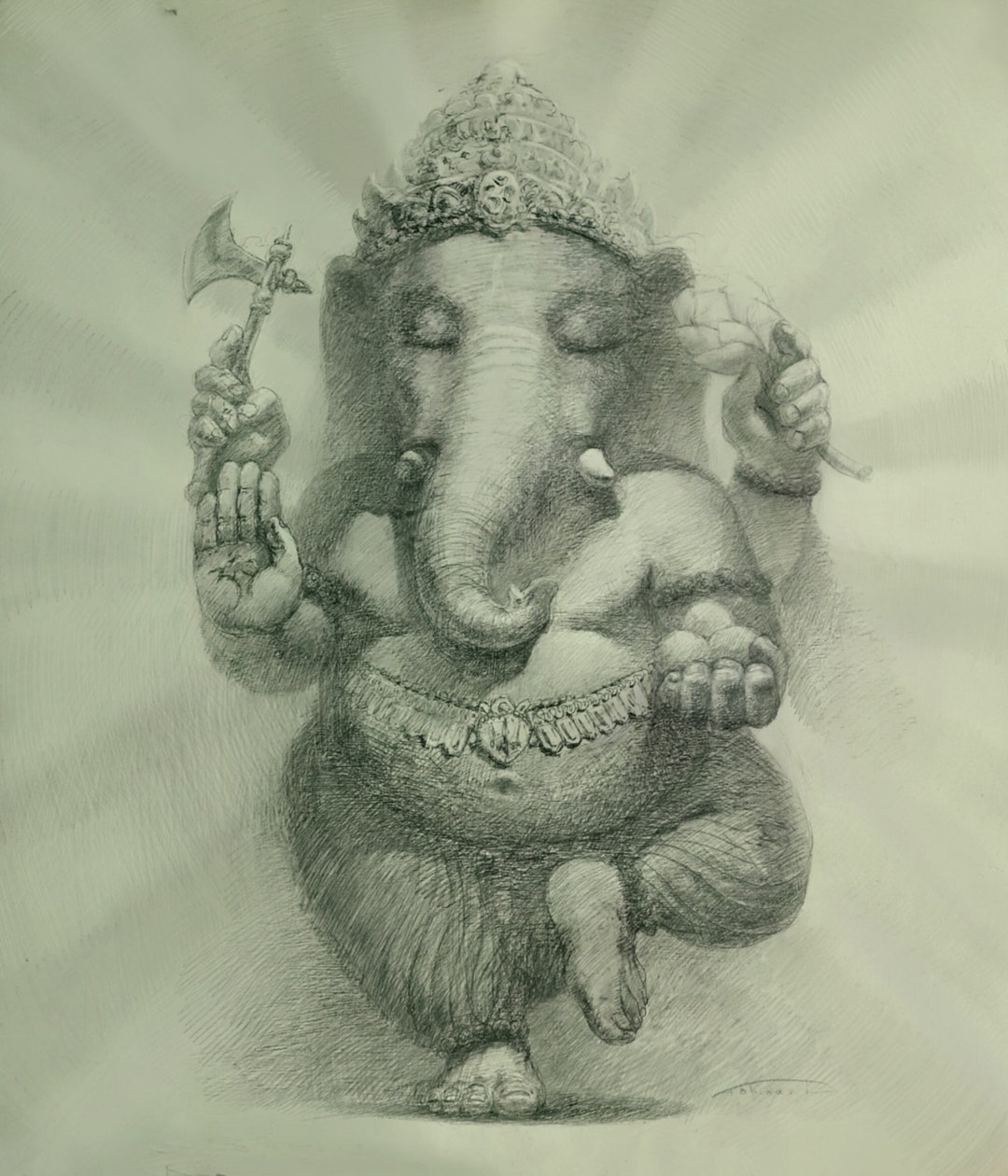 Ganesha Wall Art Print - Etsy
