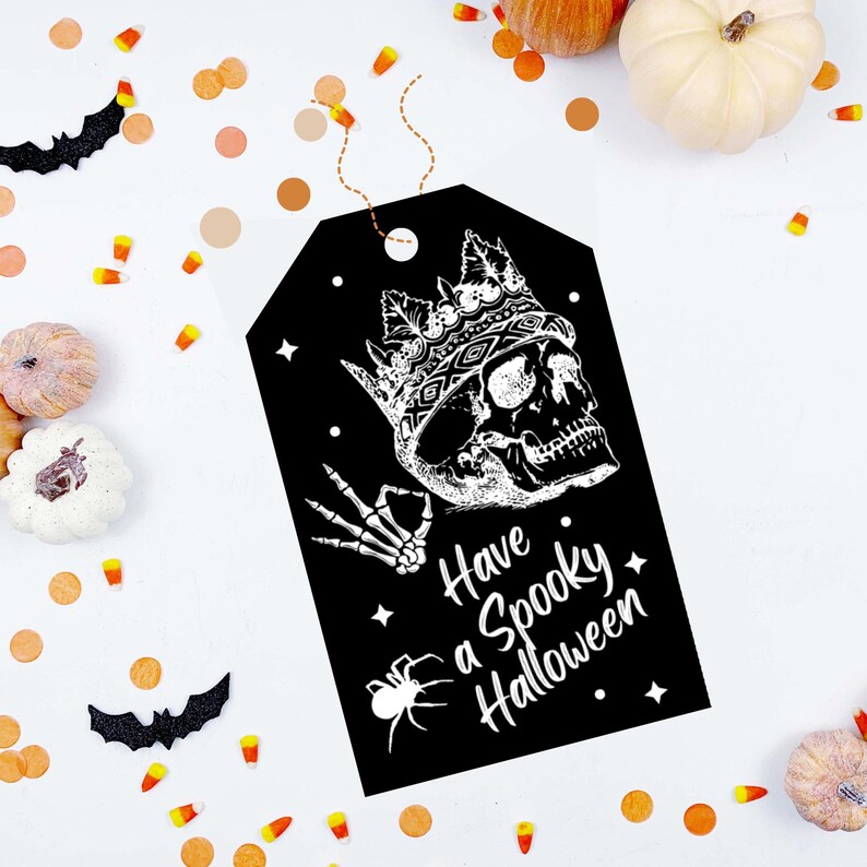 Halloween Gift Tag for Halloween Party Bag Tag for Trick or Treat Goody ...