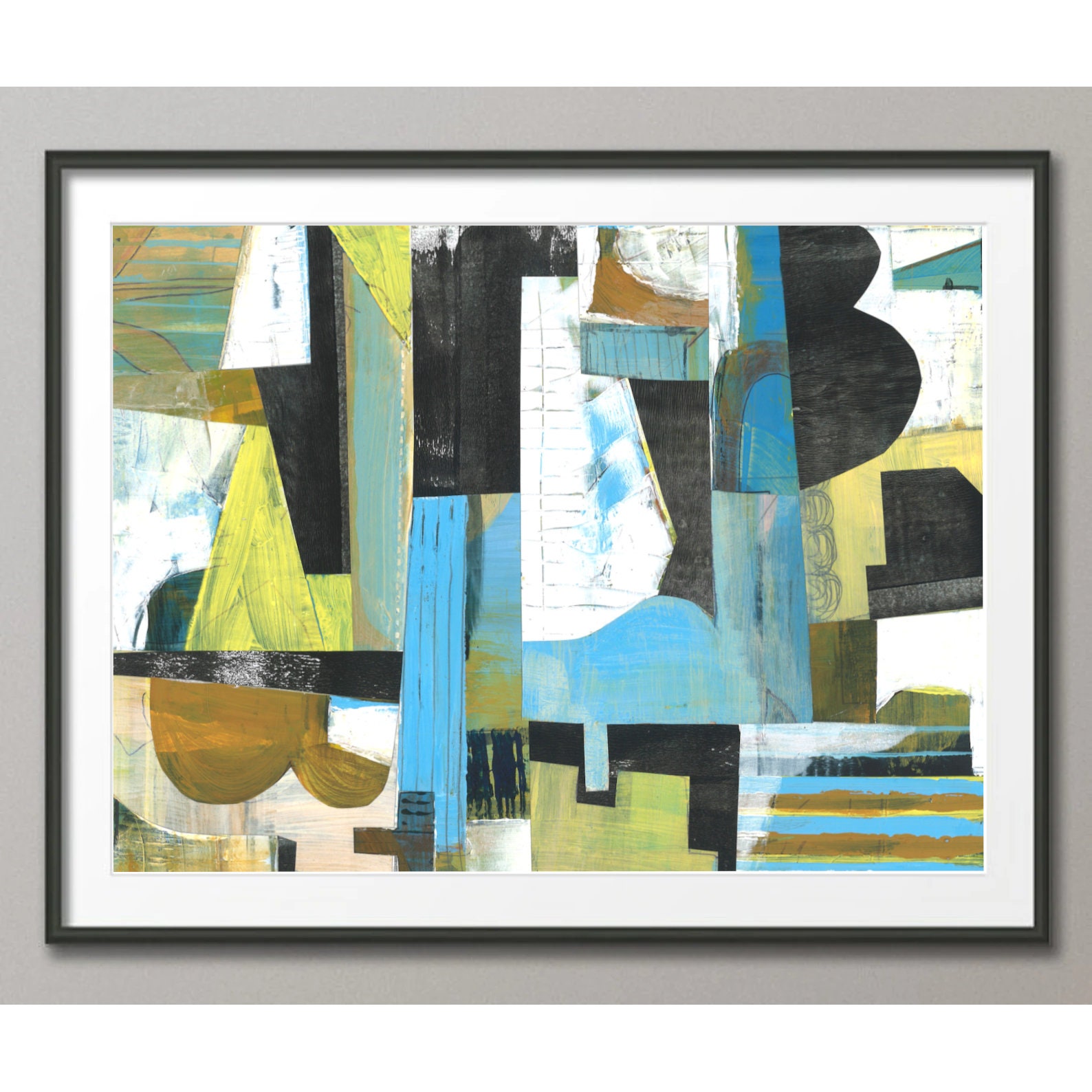 Abstract Painting, Abstract Wall Art, Living Room Decor, Gift for Him ...