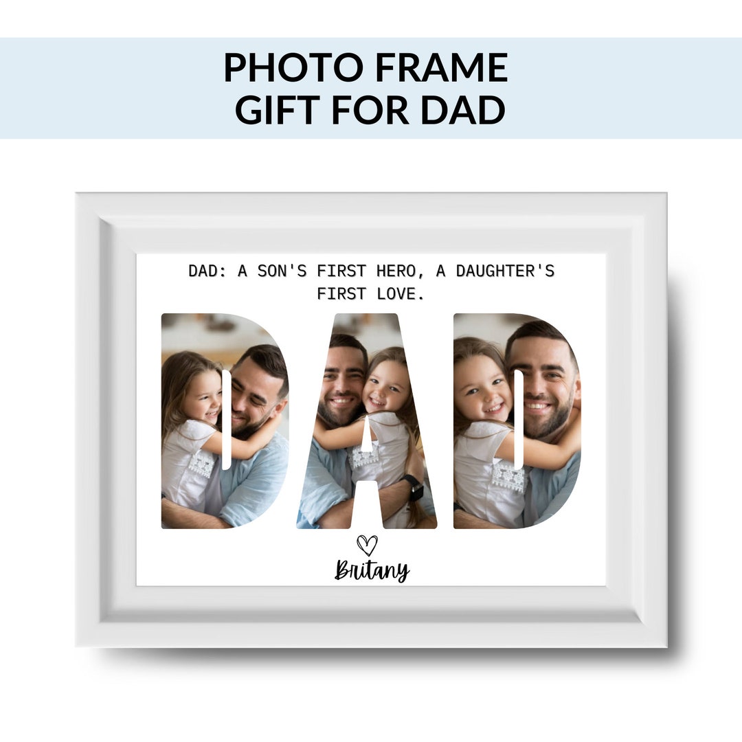 Happy Father's Day Gift, Daddy Photo Collage, Daddy Photo Frame ...