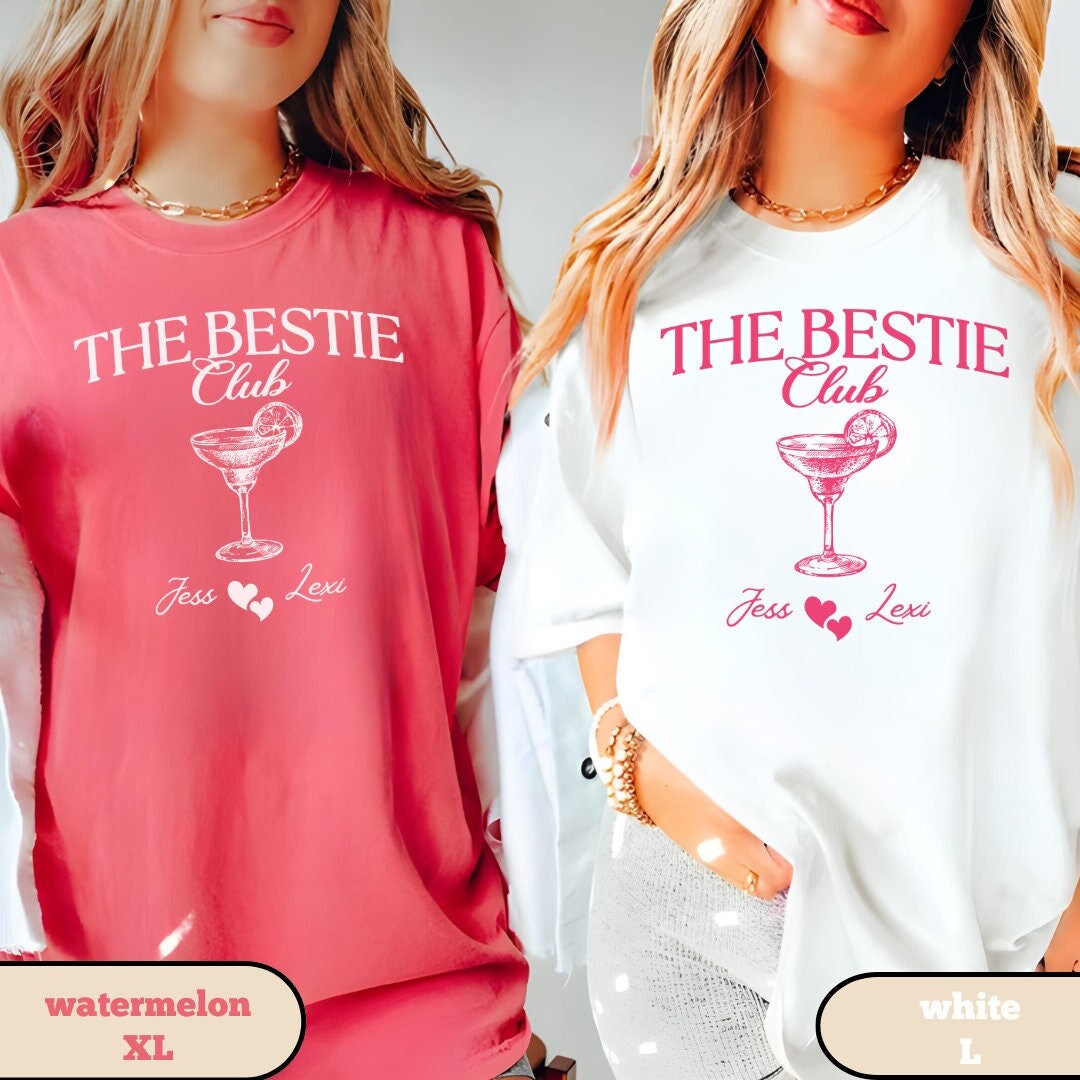 Personalized Besties Shirt, Bachelorette Party Shirt, Bestie Birthday ...
