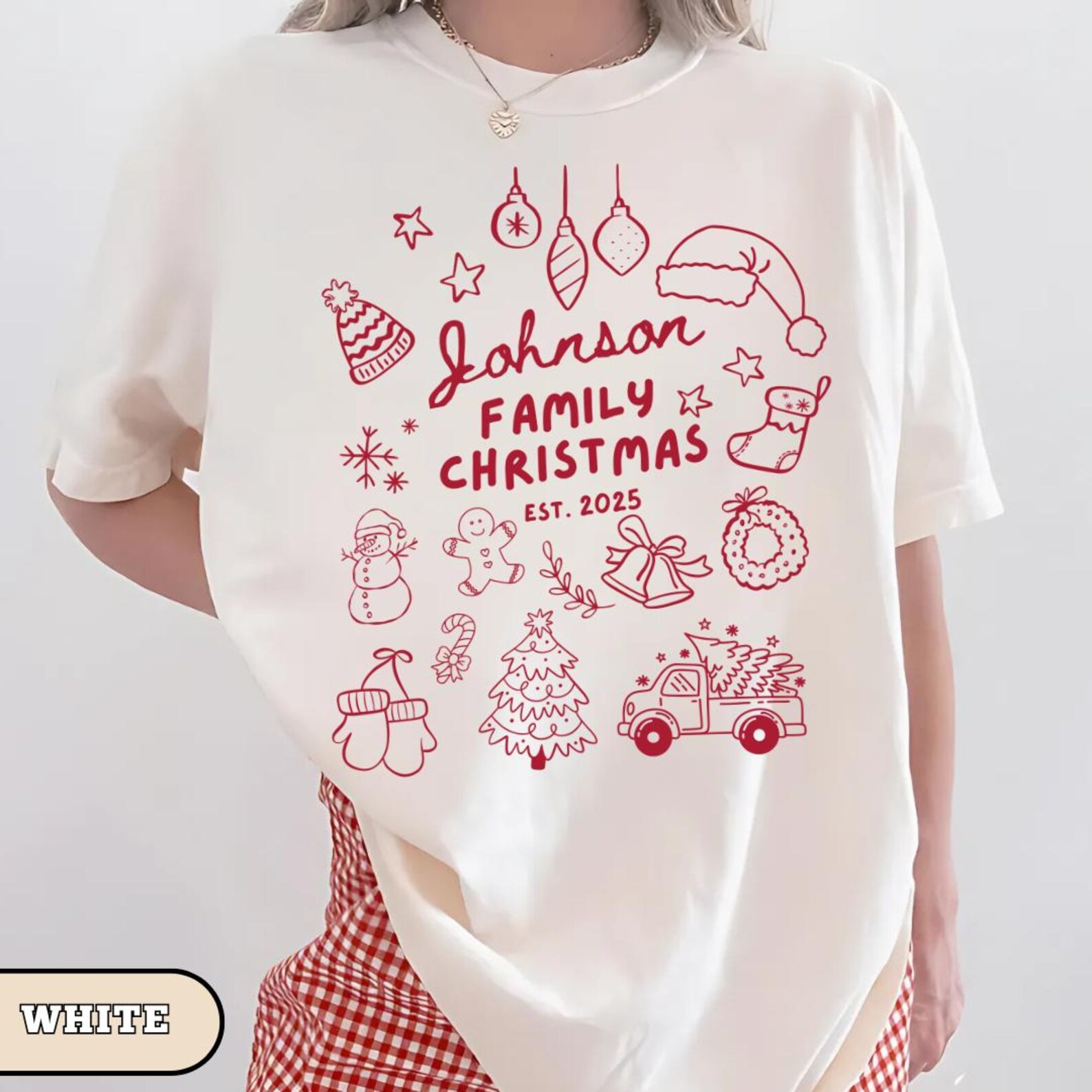 Custom Family Christmas 2025 Shirt, Comfort Colors® Personalized ...