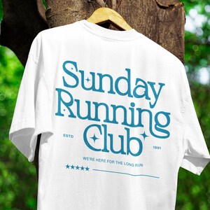 Sunday Running Club Shirt - Comfort Colors® Motivational Tee - Fall ...