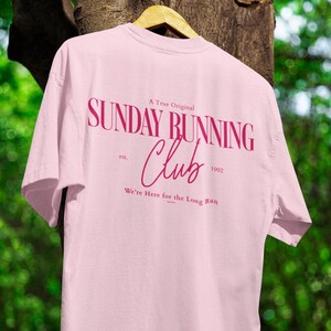 Sunday Running Club Shirt - Comfort Colors® Motivational Tee - Fall ...