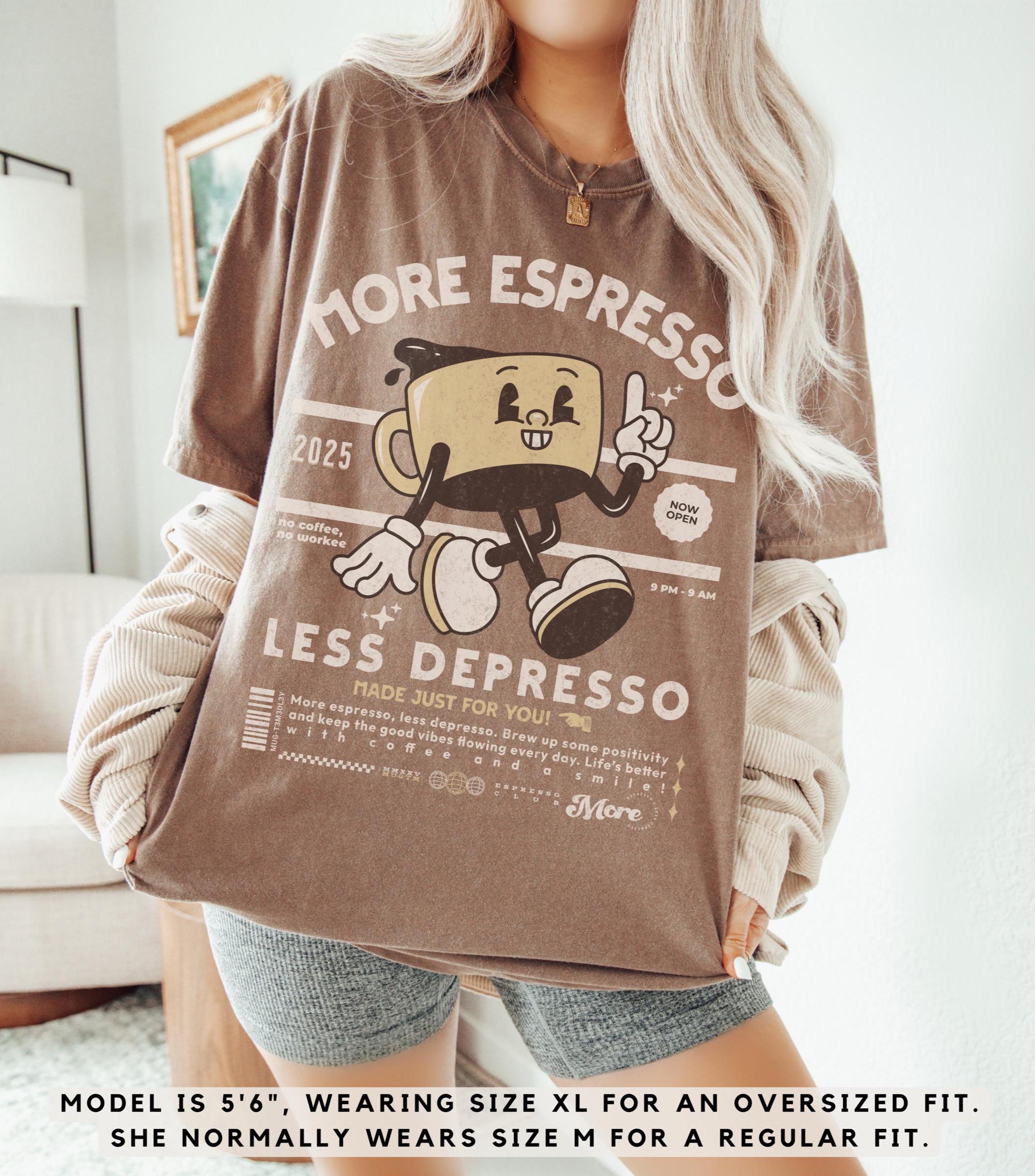 Espresso Brown Comfort Colors® Coffee Shirt: Retro Graphic Tee - Etsy