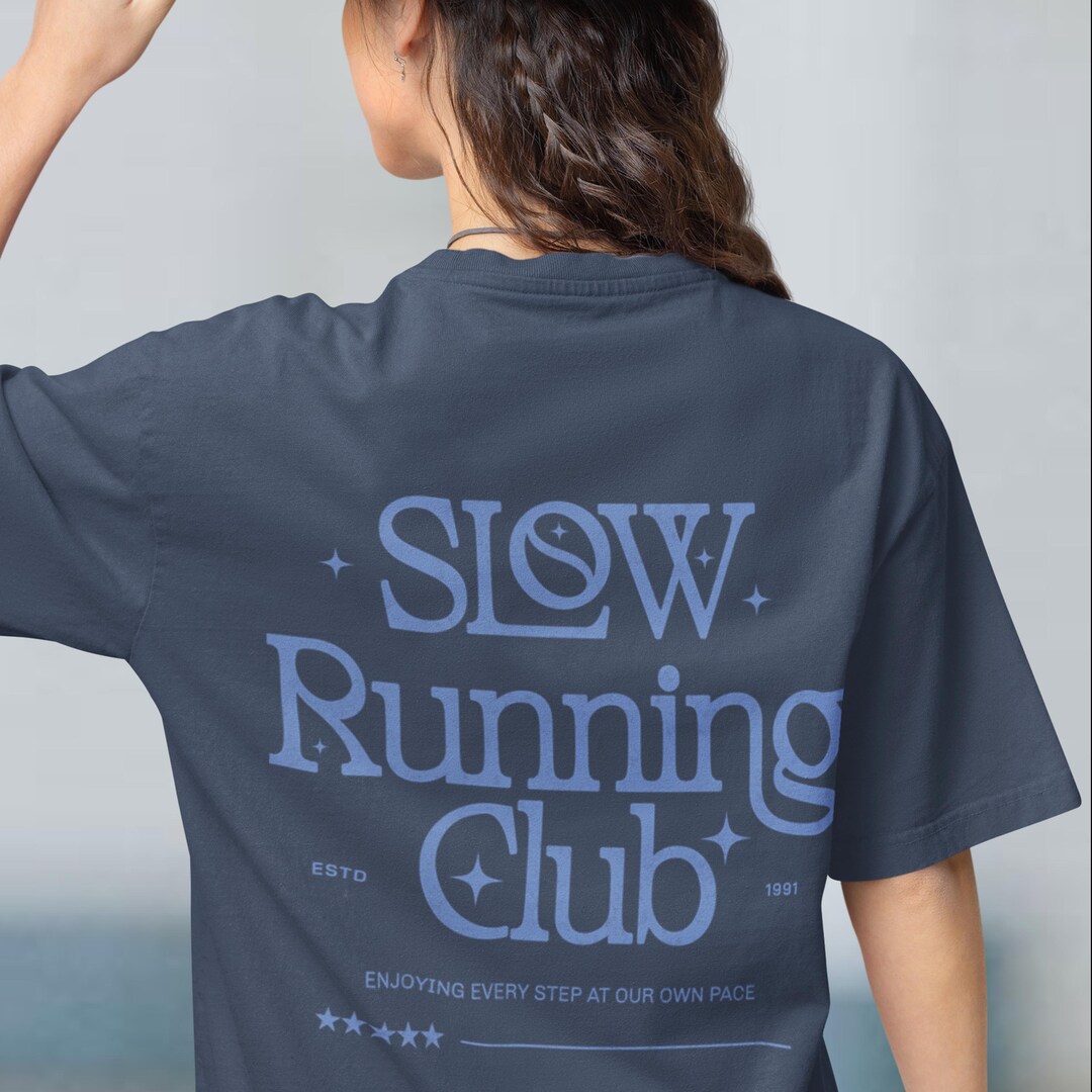 Slow Running Club T-shirt: Retro Comfort Colors® Tee - Etsy