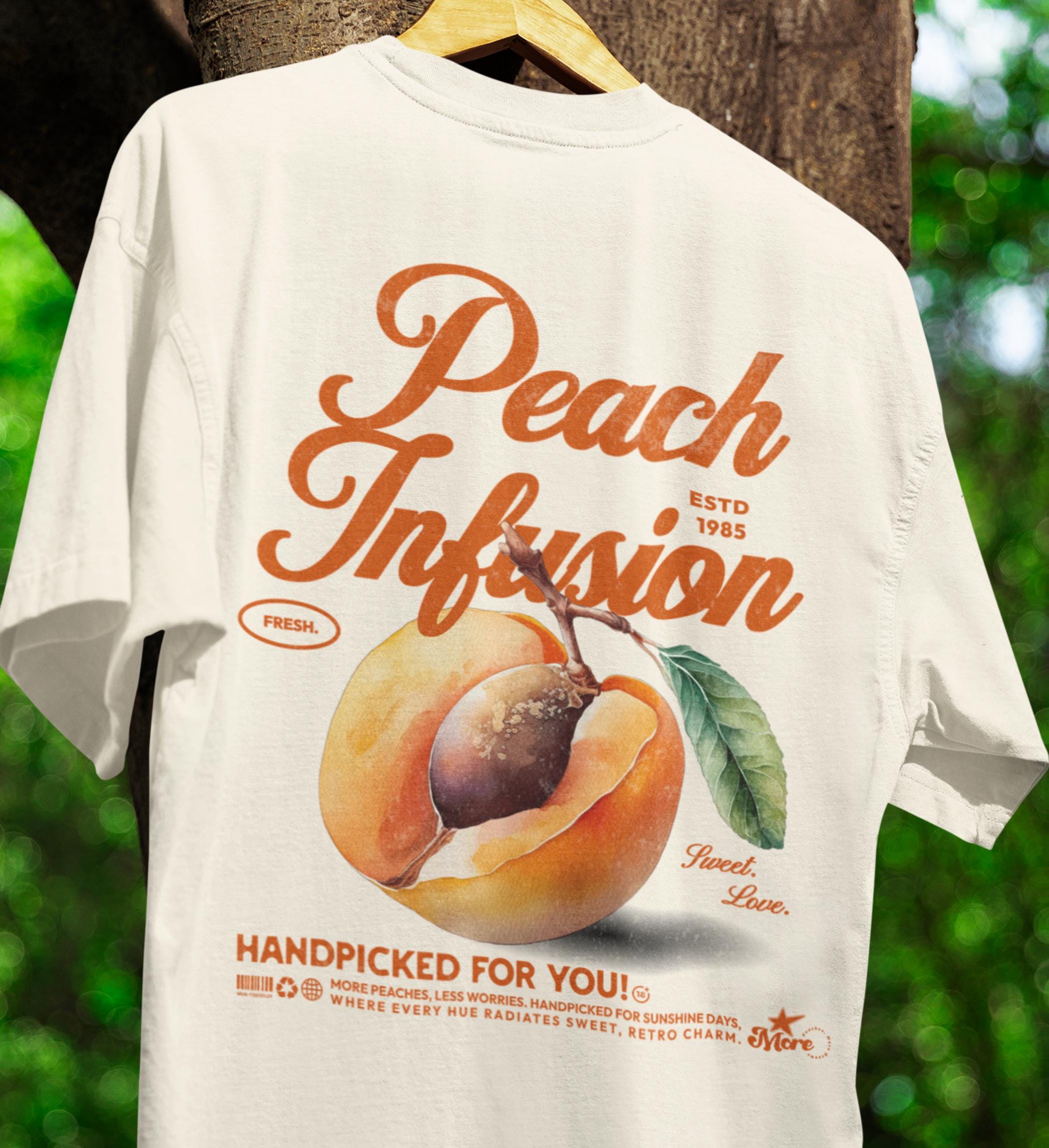 Trendy Graphic Shirt Comfort Colors® Peach T-shirt for Women & Men ...