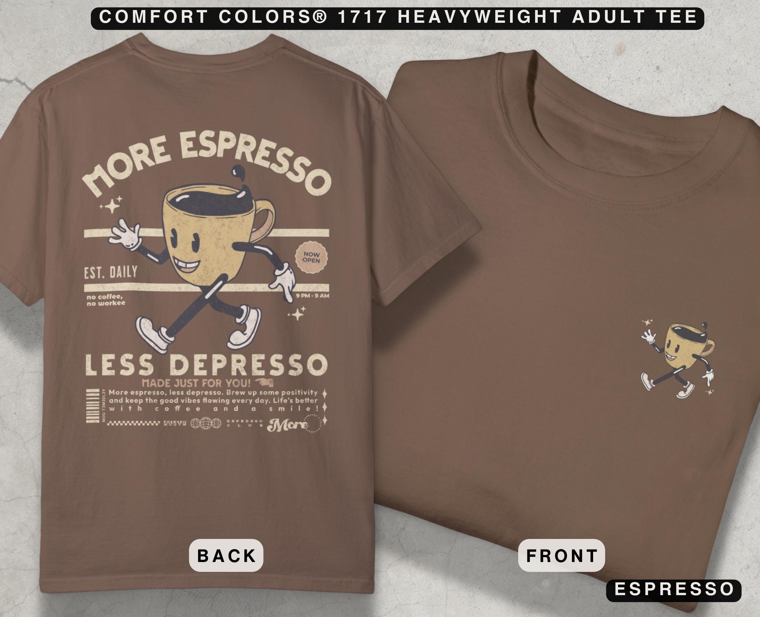 Espresso Coffee Shirt: Retro Comfort Colors® Tee for Baristas - Etsy