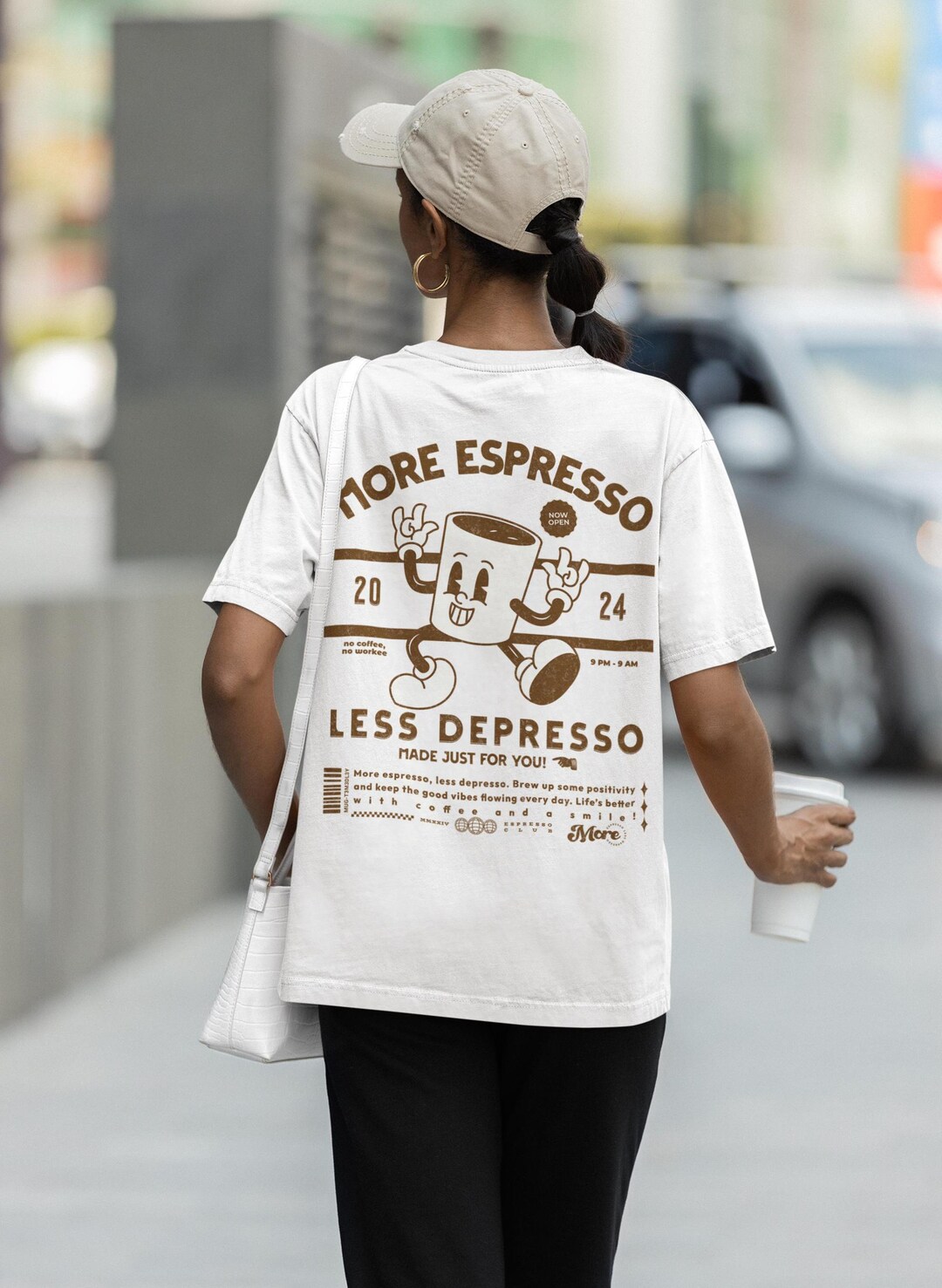 More Espresso Less Depresso Comfort Colors® T-shirt Mental Health Retro ...